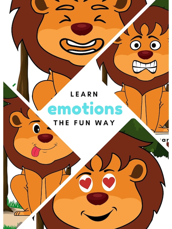 Lion Themed Emotions Matching Activity Printable - Etsy