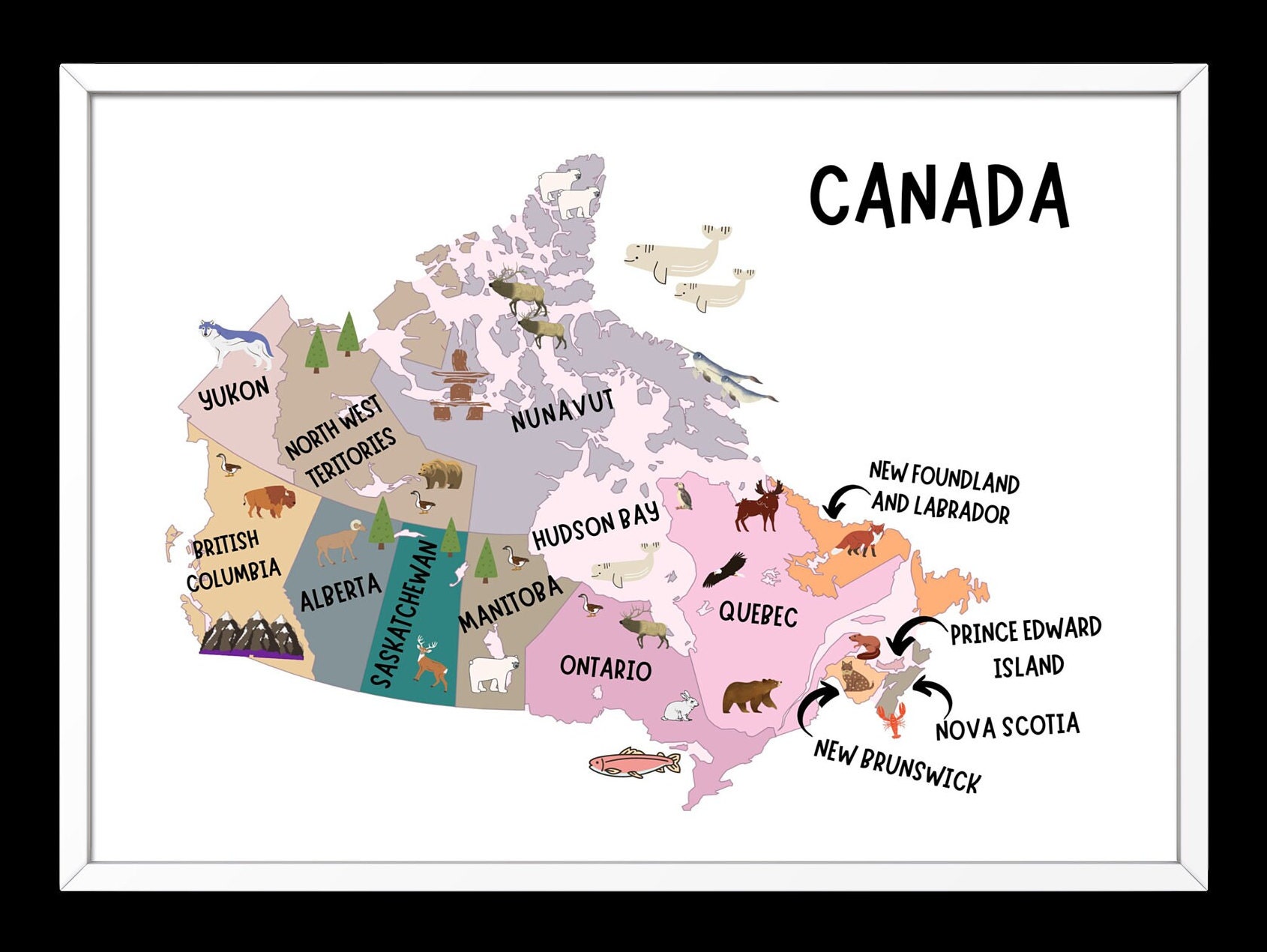 Canada Political Map For Kids