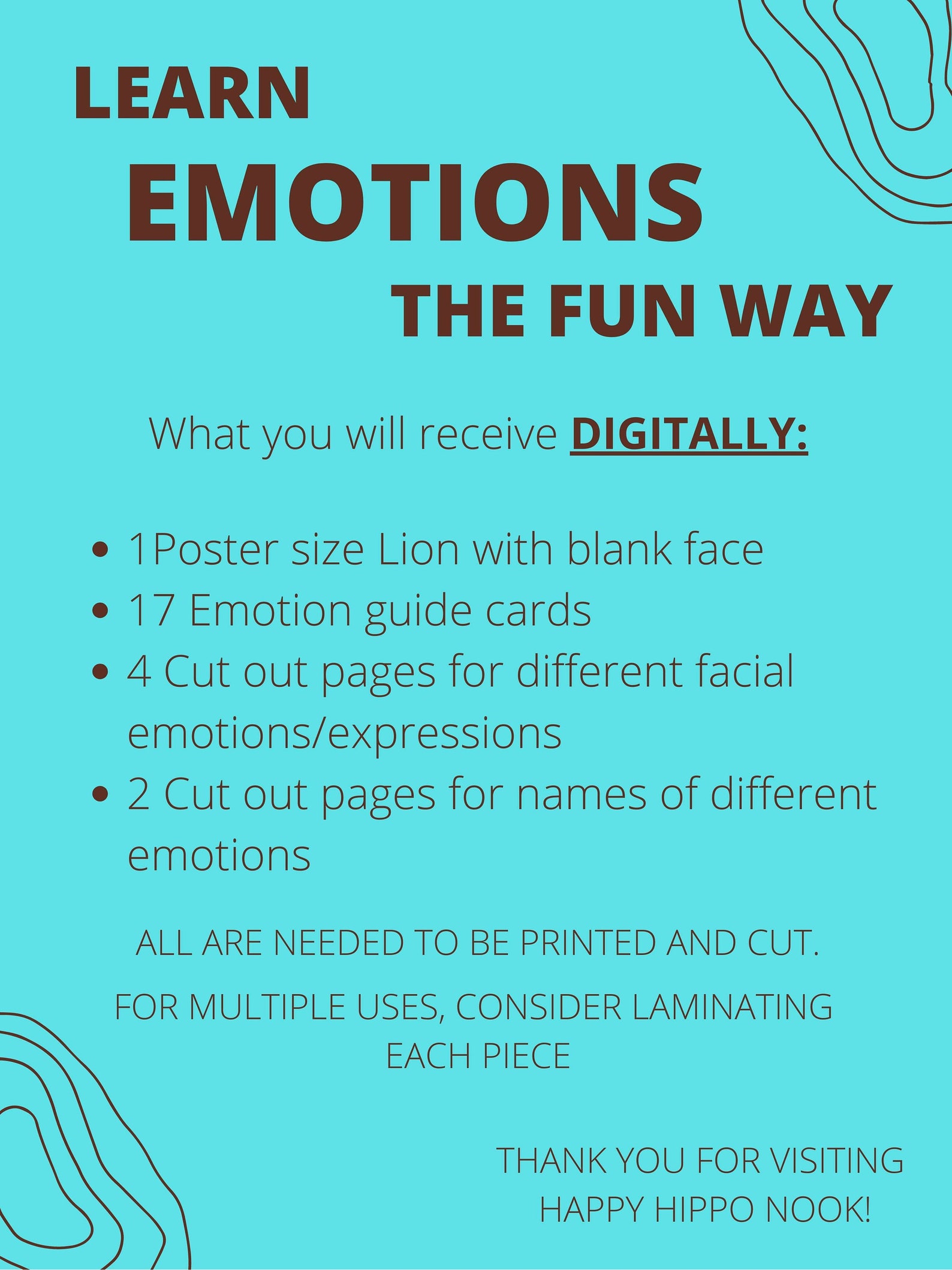 Lion Themed Emotions Matching Activity Printable - Etsy