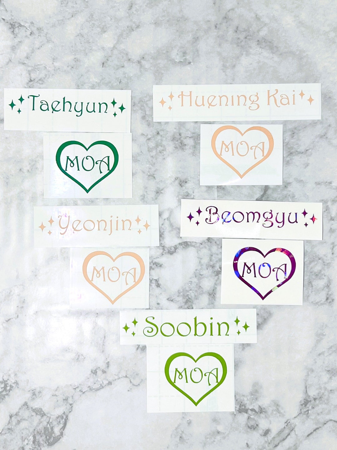 TXT Lightstick Sticker Decal Bias and MOA Decals - Etsy