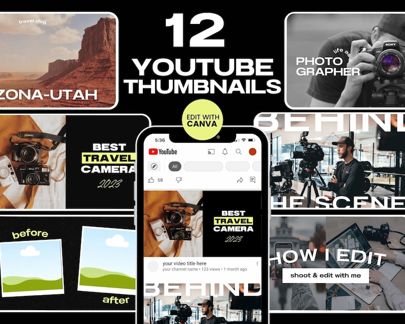 Modern Youtube Thumbnail Templates Canva, Minimal Youtube Thumbnails ... Modern Youtube Thumbnail Templates Canva, Minimal Youtube Thumbnails ...