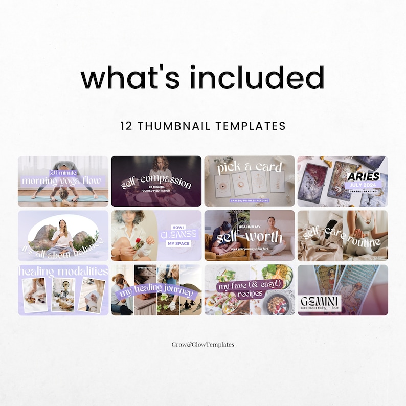 Aesthetic Youtube Thumbnail Lifestyle Purple, Spiritual Youtube ...