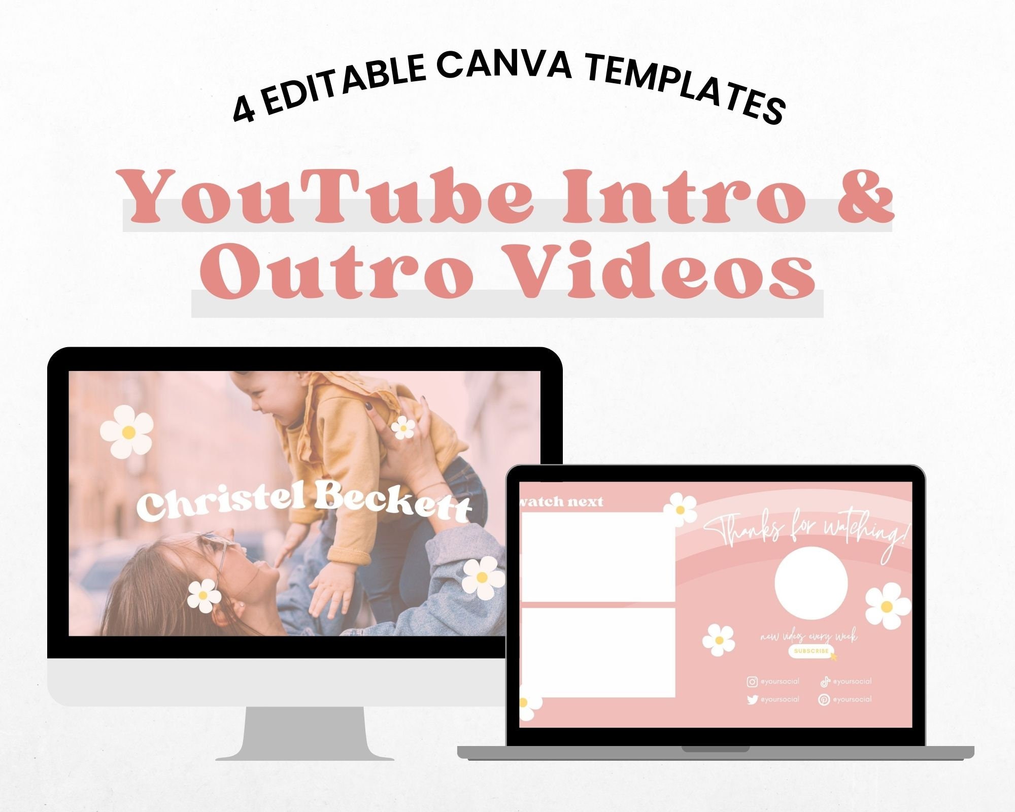 Youtube Intro Editable, Intro Youtube Template Canva, Youtube Intro ...