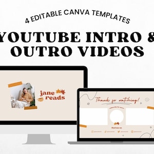 Youtube Outro Template Aesthetic, Autumn Youtube Intro and Outro ...