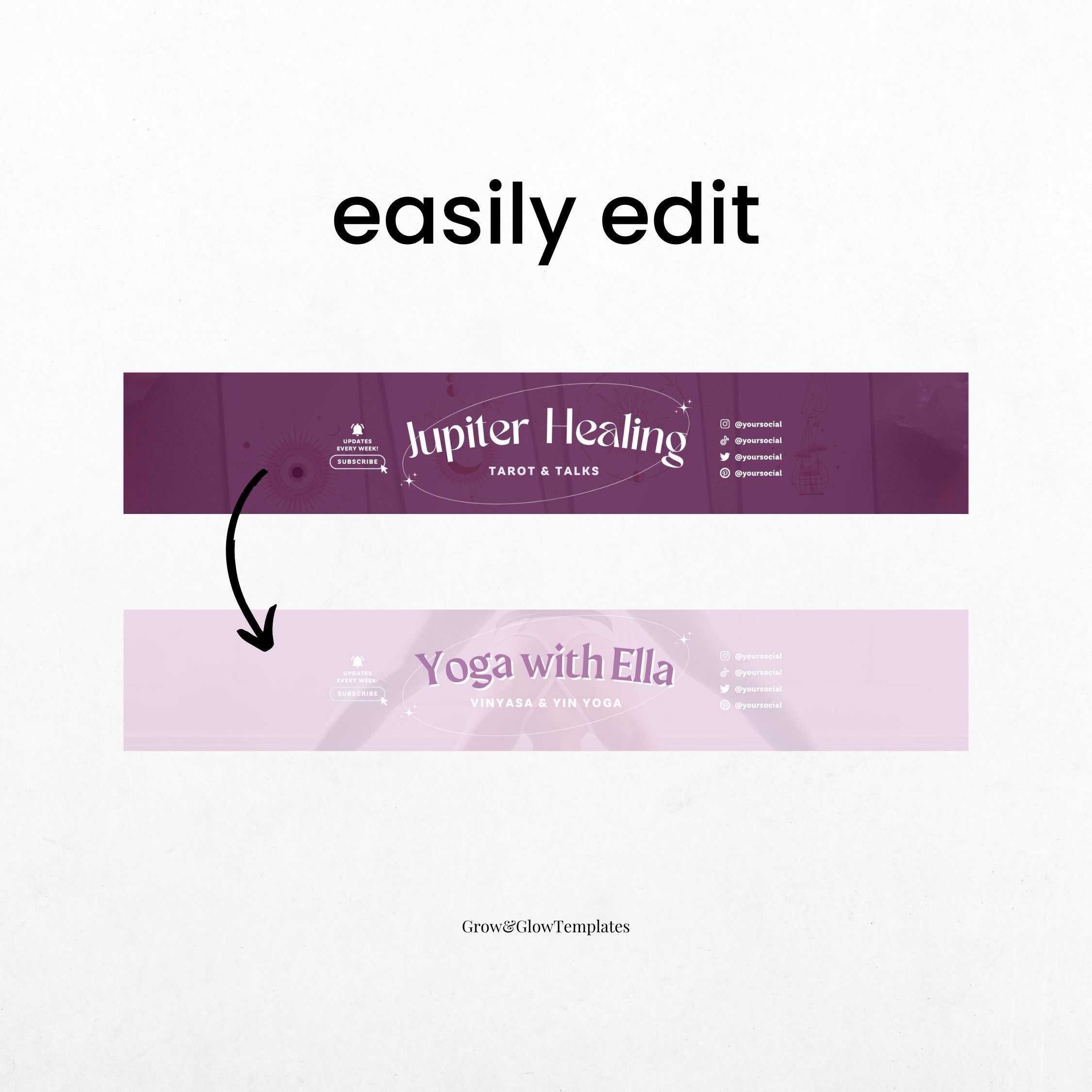 Purple Youtube Intro and Outro Template Canva, Youtube Intro and Outro ...