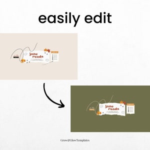 Youtube Brand Kit Cozy, Booktube Branding Kit Template Canva, Youtube ...