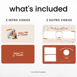 Youtube Outro Template Aesthetic, Autumn Youtube Intro and Outro ...