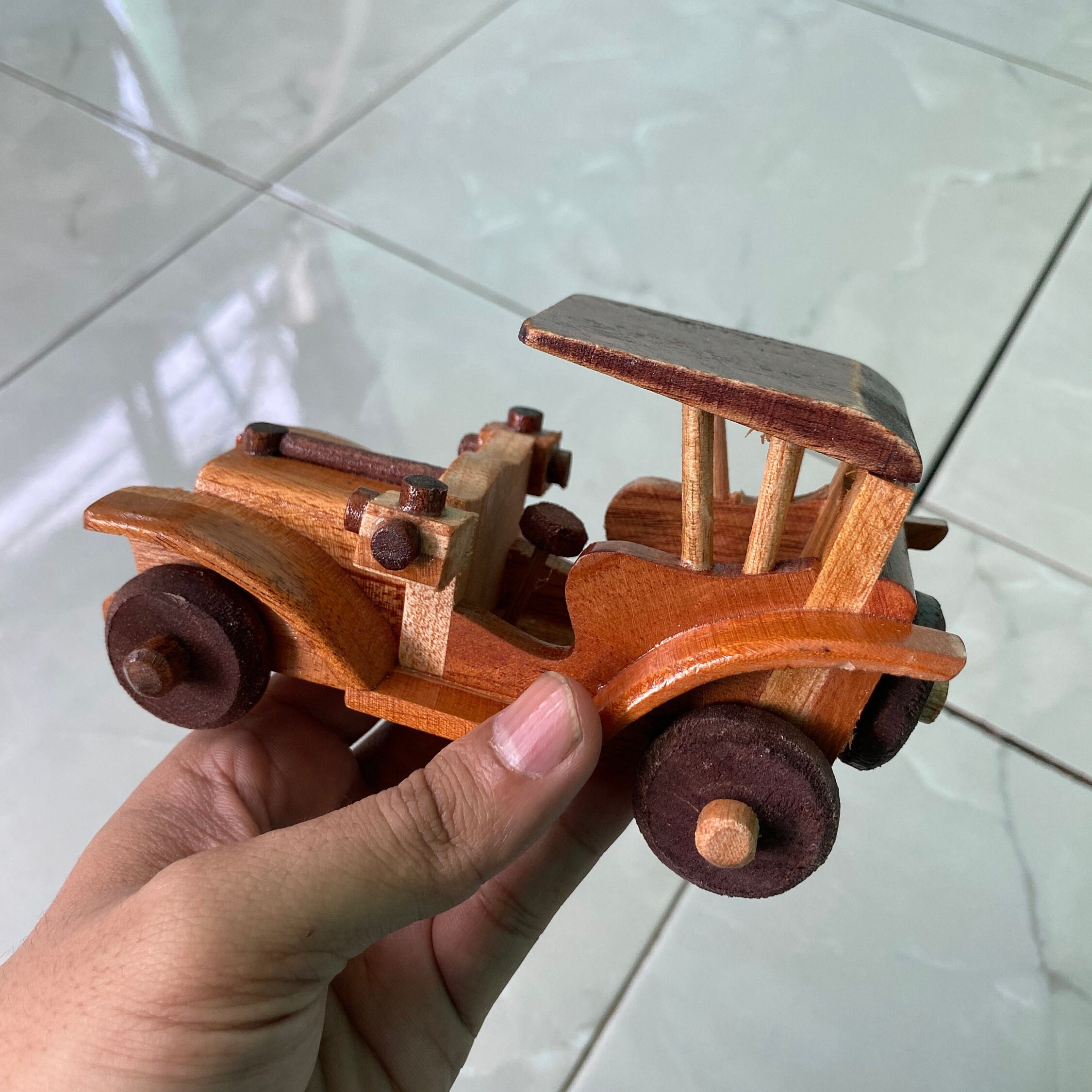 Retro Car Wooden Miniature - Etsy
