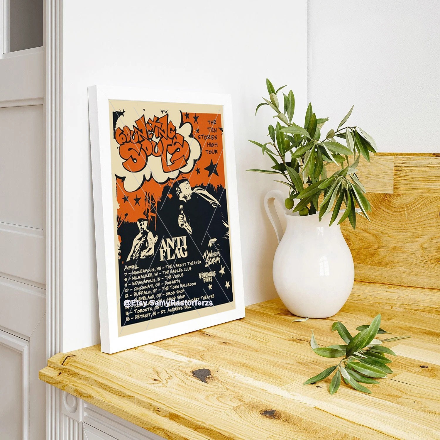 The Bouncing Souls 2023 Ten Stories High Tour Poster Designed & Sold By ...