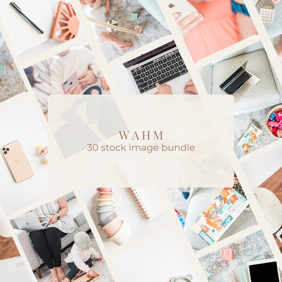 Work at Home Mom Office Stock Photo Bundle / Styled Stock Photos / 30 ...