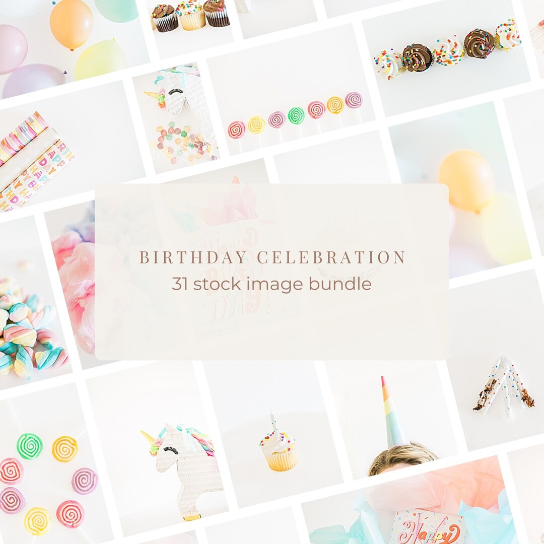 Birthday Celebration Stock Photo Bundle / 31 Festive Party Images ...