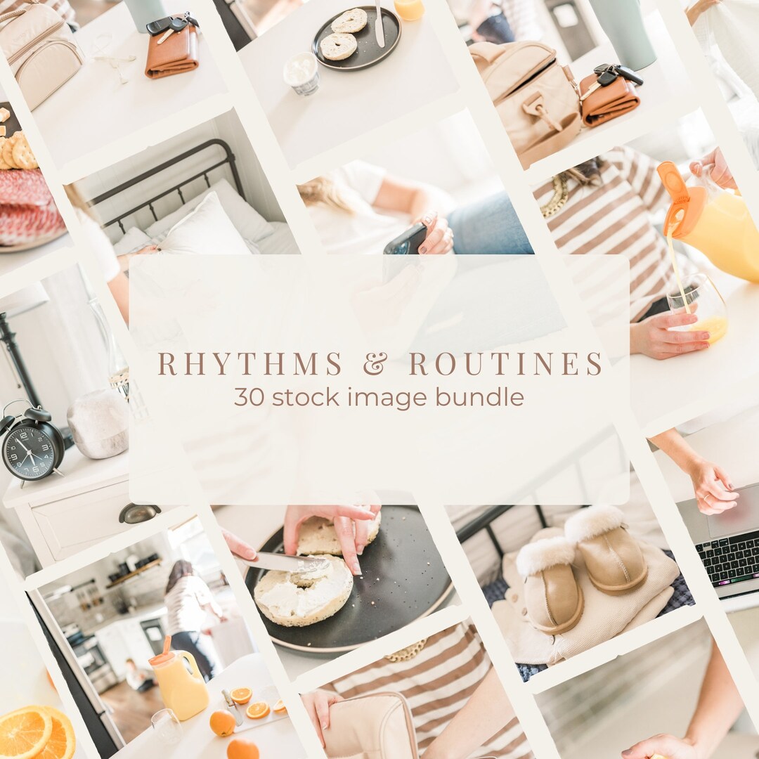 Daily Routines Stock Photo Bundle / Lifestyle Daily Rhythms Styled ...