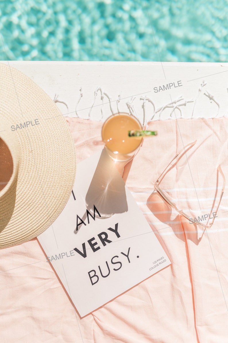 Poolside Cocktails Stock Photo Bundle | Summer Faceless Marketing ...