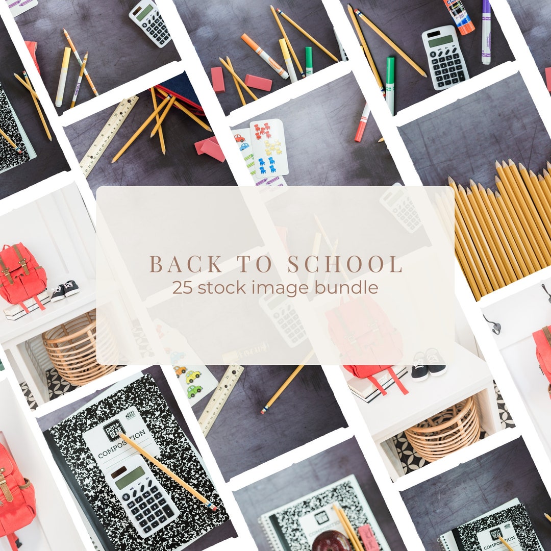 Back to School Stock Bundle | 27 Styled School Supply & Lifestyle ...