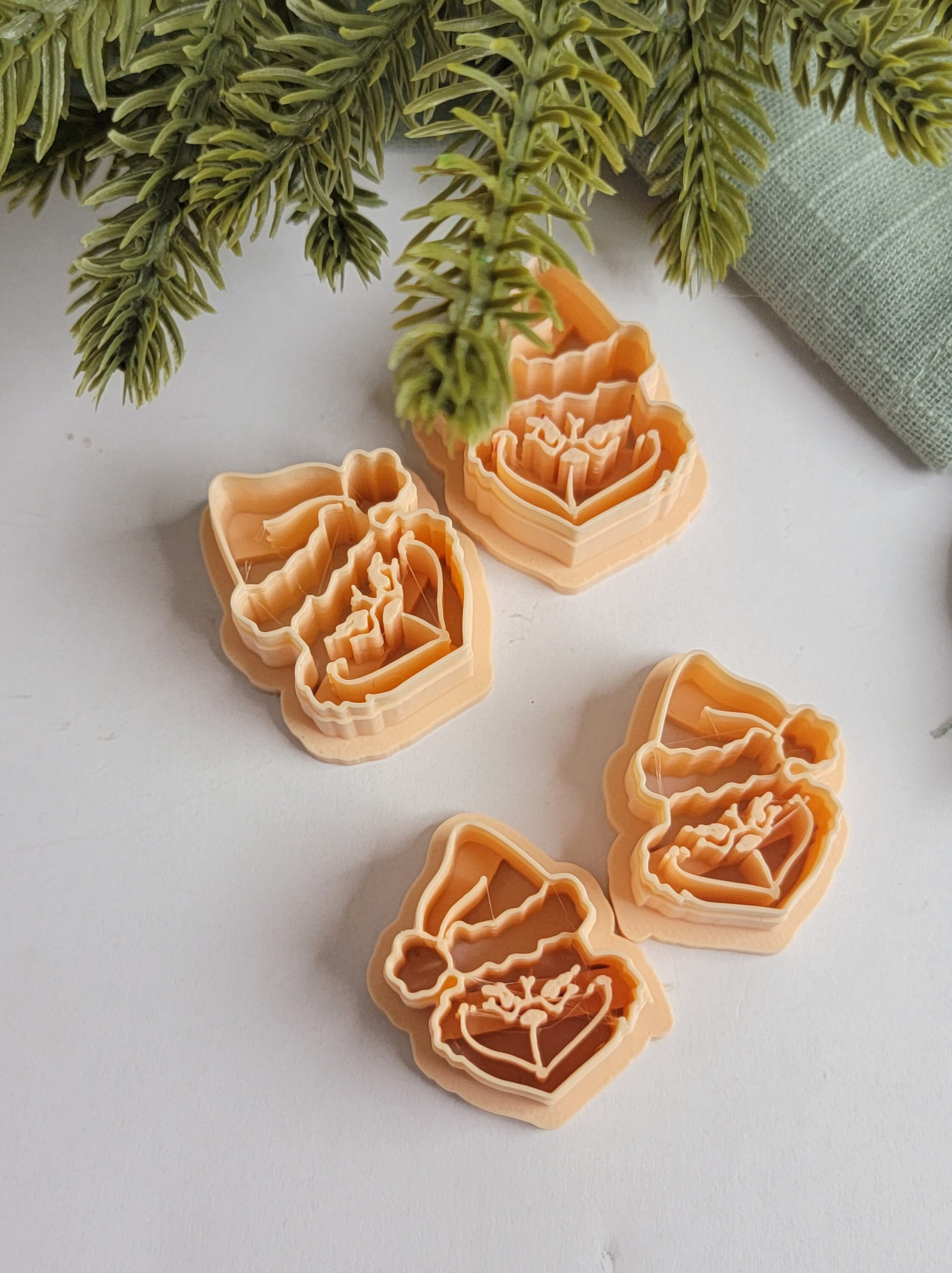 Grinch Polymer Clay Cutterfor Making Polymer Clay Earrings - Etsy