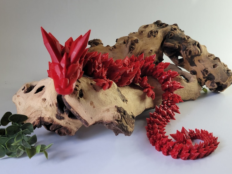 Crystal Dragon - Articulated Dragon - Mythical Creature - Etsy