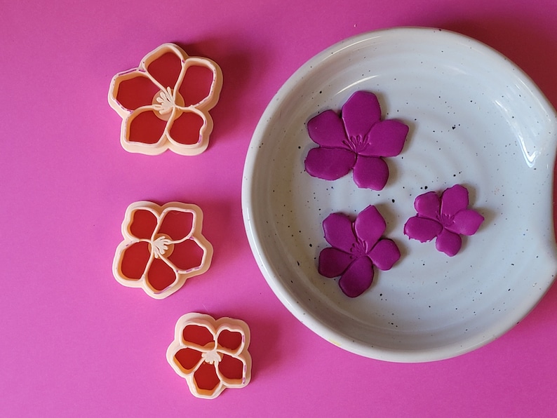 Flower Clay Cutters|embossed Flower Cutter| so Pretty| Cherry Blossom ...