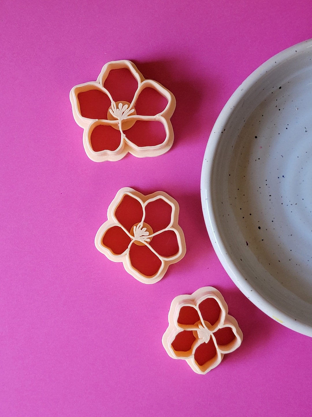 Flower Clay Cutters|embossed Flower Cutter| so Pretty| Cherry Blossom ...