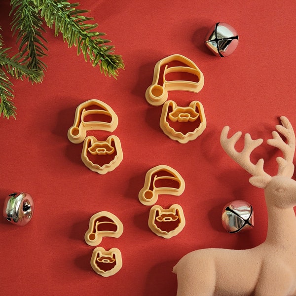 Santa Hat With Beard - Etsy