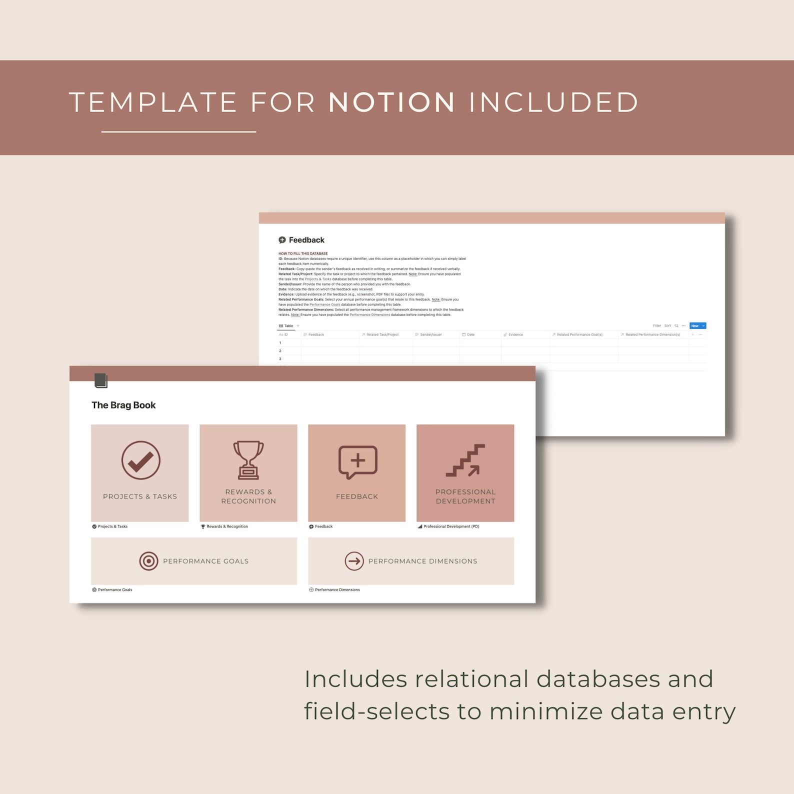 The Brag Book: Career Accomplishment Tracker for MS Excel, Google Sheets, Notion - Etsy Canada