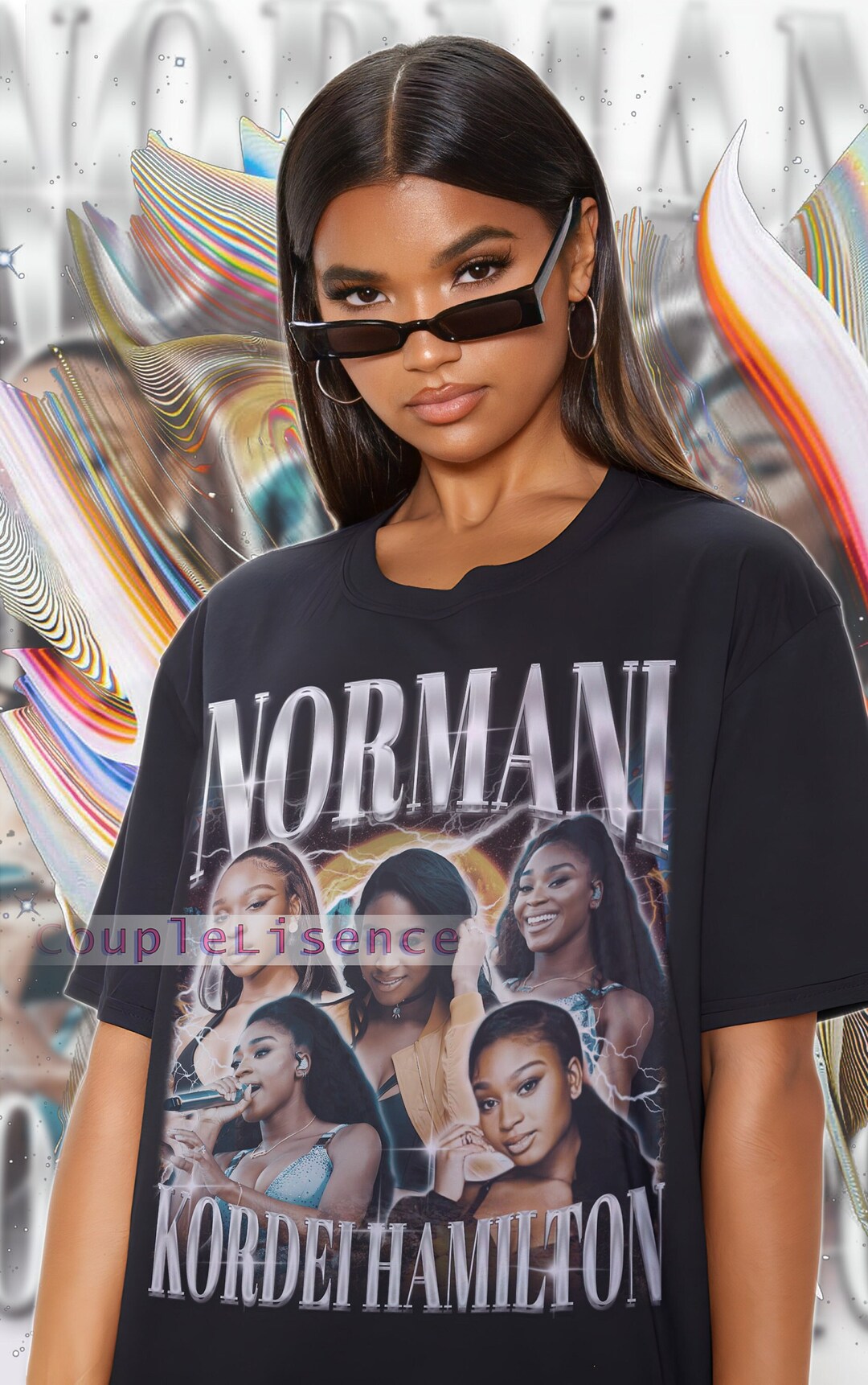 American Singer NORMANI KORDEI HAMILTON Vintage Normani Homage Tshirt ...