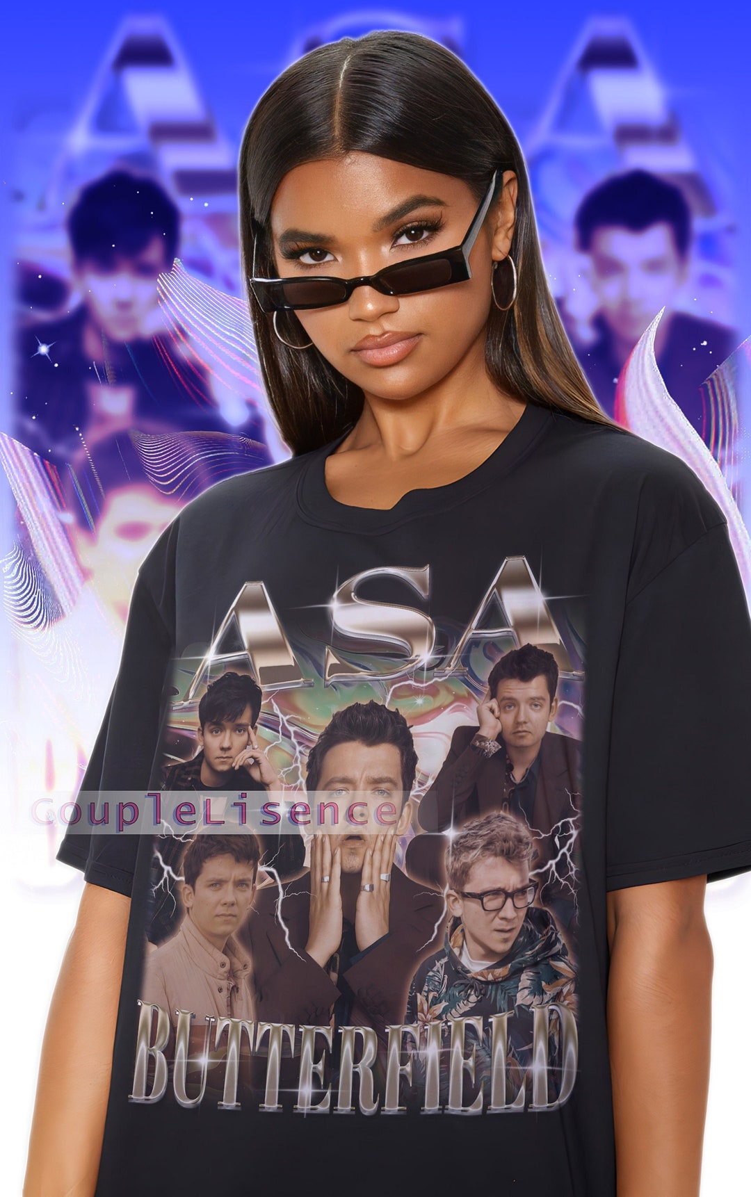 ASA BUTTERFIELD Vintage Shirt Asa Butterfield Homage Retro Asa ...