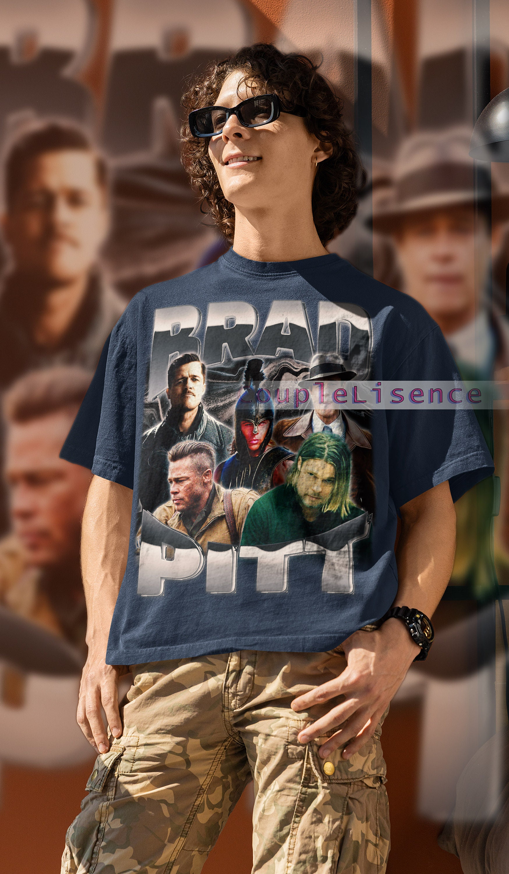 Camiseta Brad Pitt Fight Club Tyler Durden Brad Pitt Merch Para Hombre ...