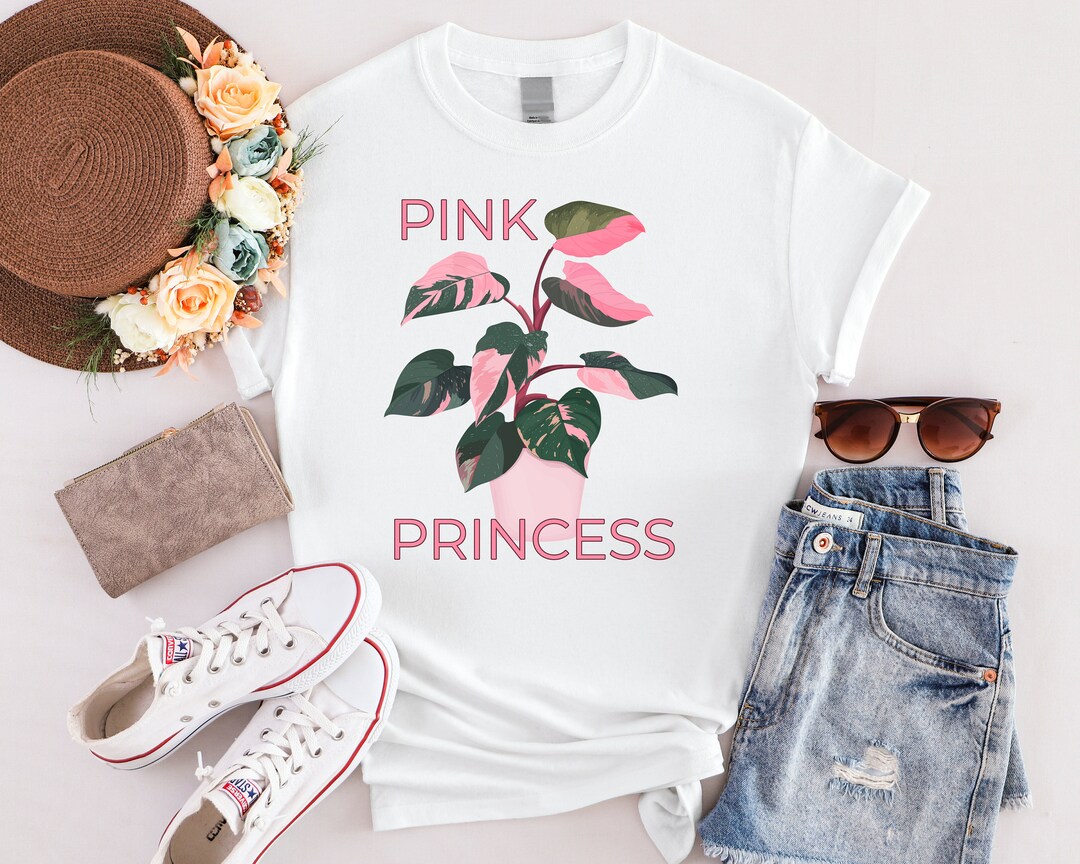Philodendron Pink Princess Shirt (four Colors: Black, White, Sand, Pink ...