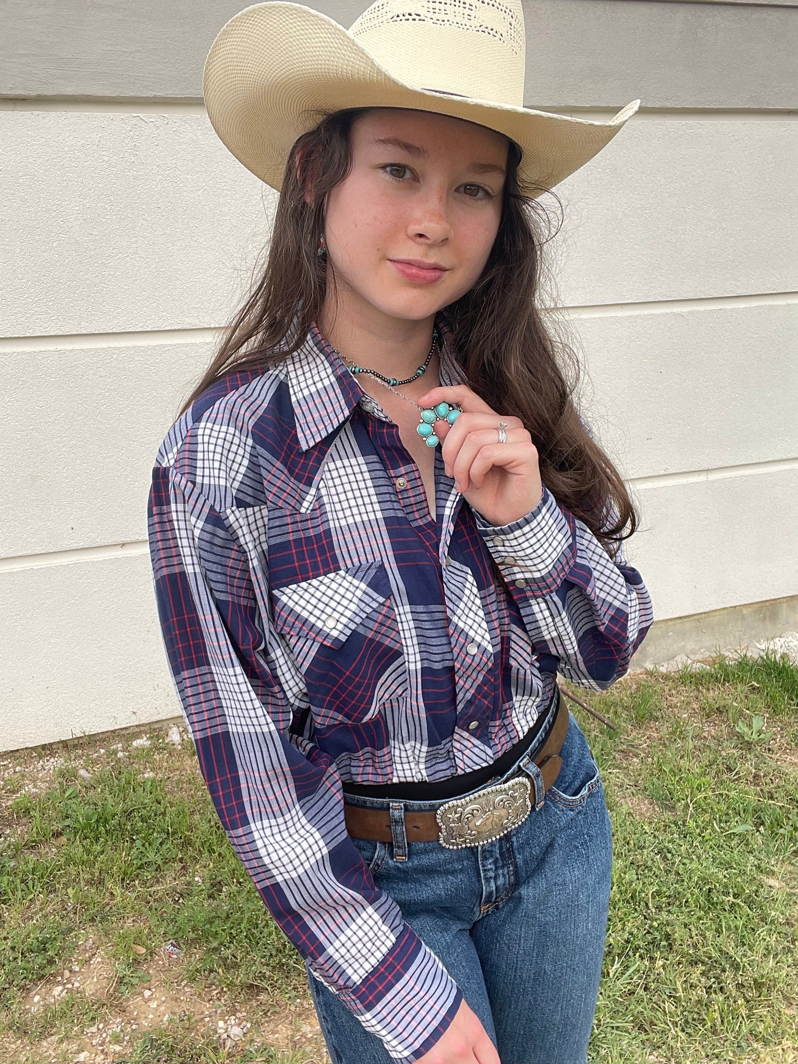 Large (L) Vintage Ely Plains Western Pearl Snap Crop Shirt - Etsy