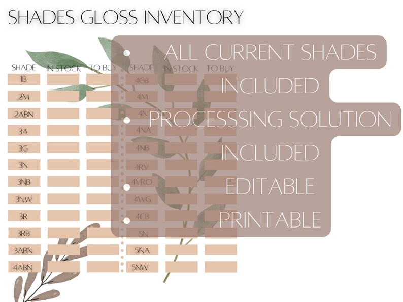 Redken Shades EQ Digital Download, Customizable and Printable for Salon ...