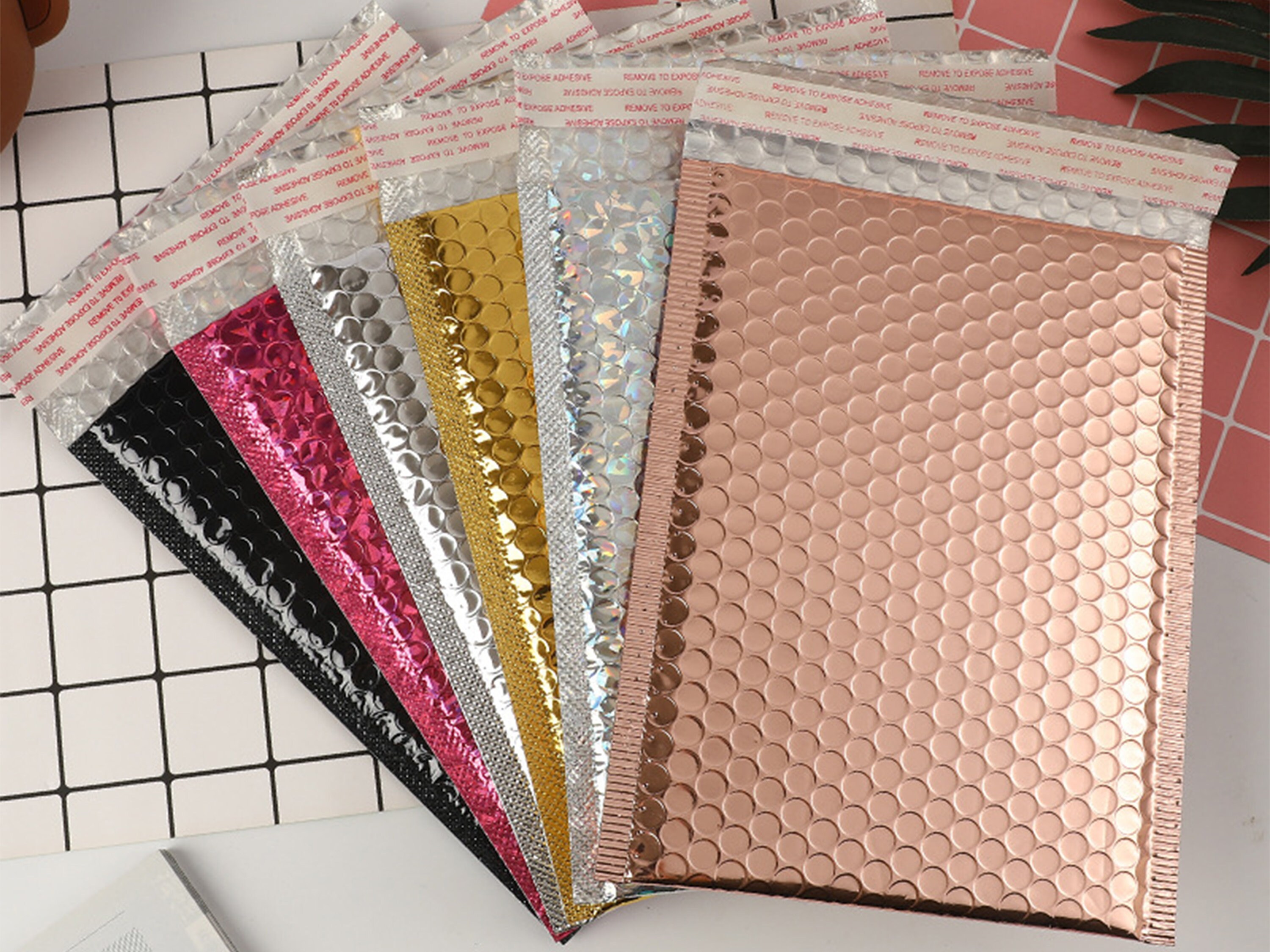 Customized Matt Black Air Bubble Bags With Logo Printed,metallic Bubble ...