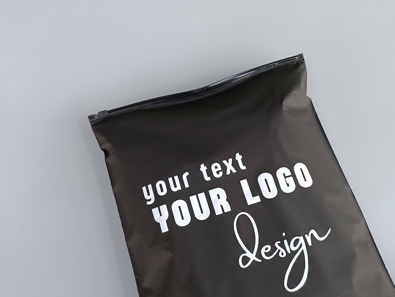 50-1000pcs Personalized Zip Lock Bags,add Your Own Text Clothing Bags ...