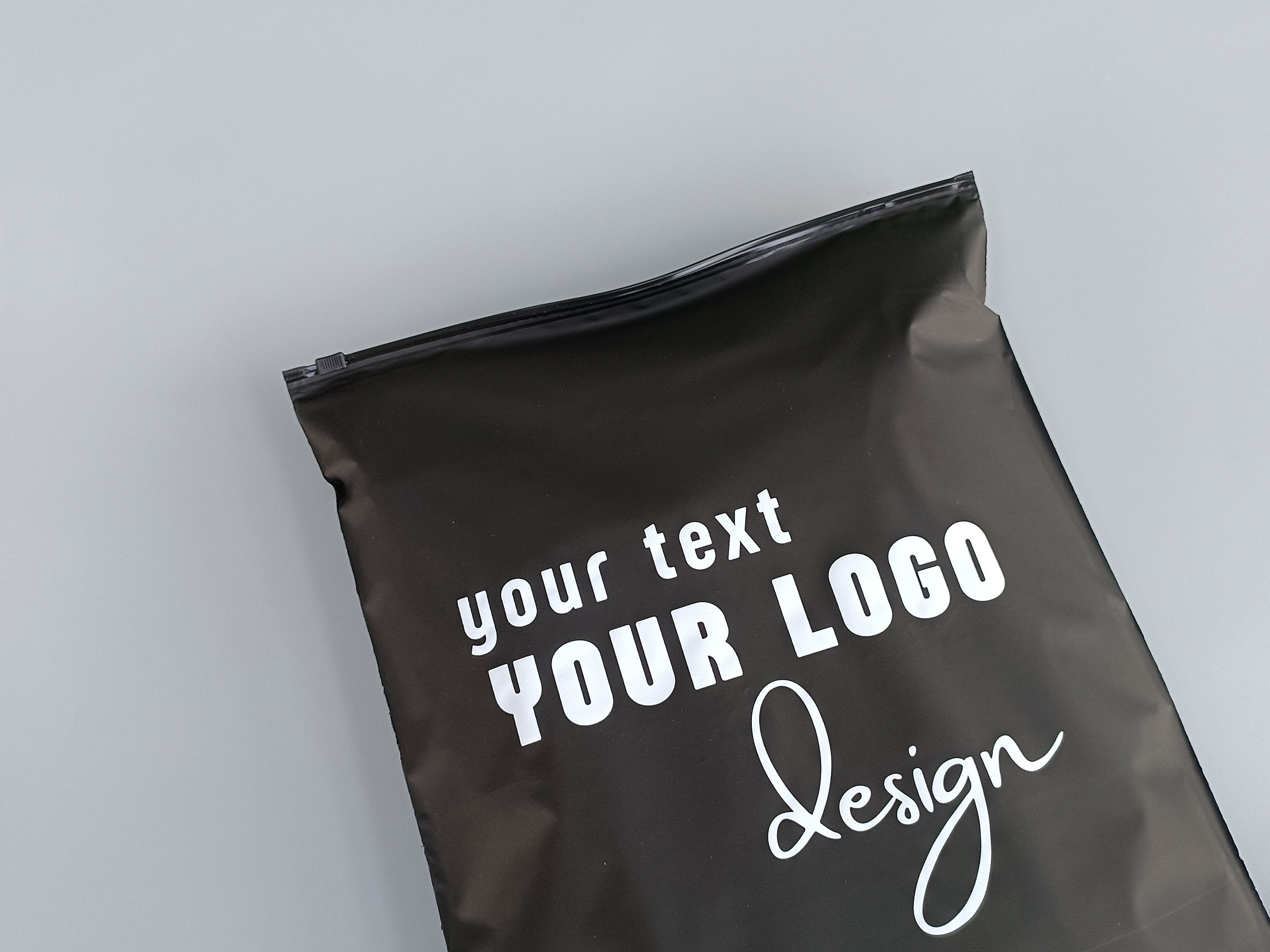 50-1000pcs Personalized Zip Lock Bags,add Your Own Text Clothing Bags ...