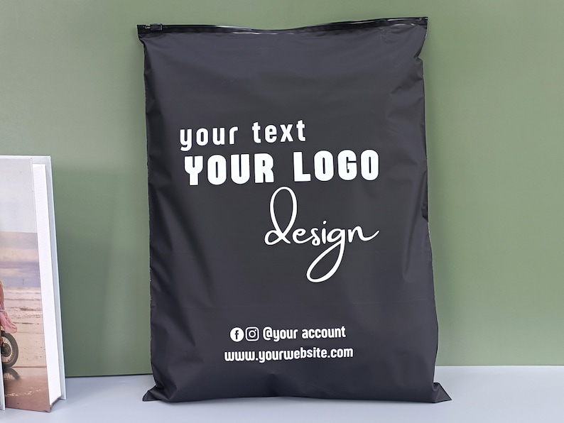 50-1000pcs Personalized Zip Lock Bags,add Your Own Text Clothing Bags ...