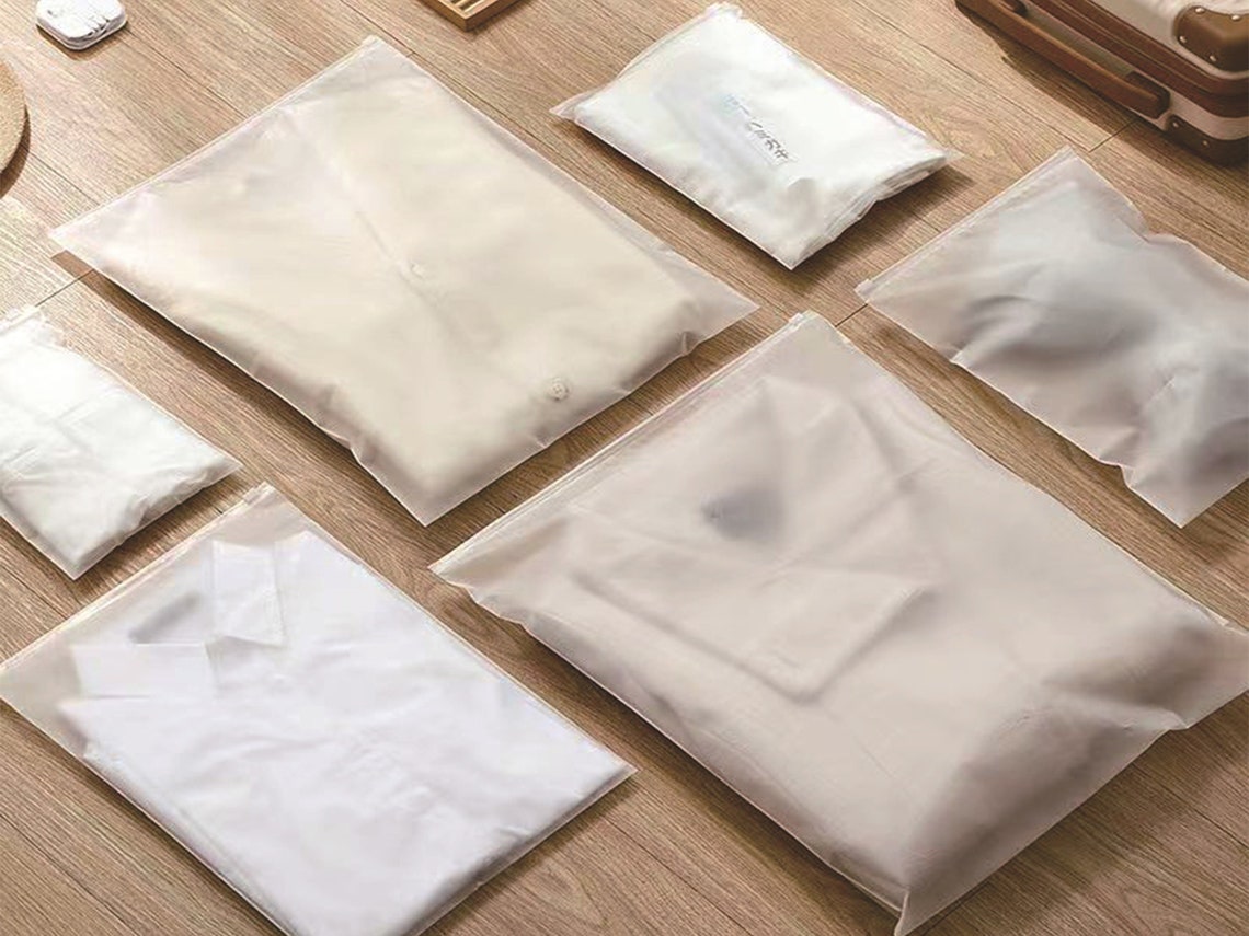 50 1000pcs Custom Frosted Zipper Bags Frosted Zipper Bags With Logo