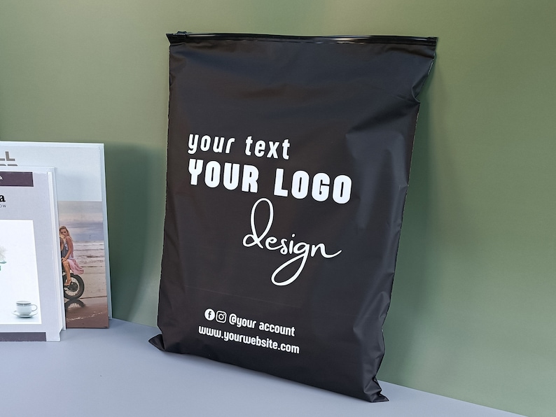 50-1000pcs Personalized Zip Lock Bags,add Your Own Text Clothing Bags ...