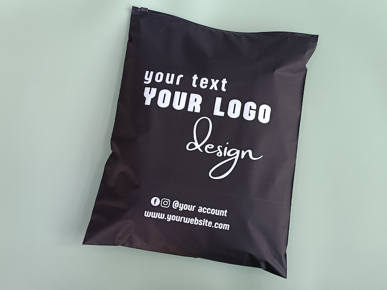 50-1000pcs Personalized Zip Lock Bags,add Your Own Text Clothing Bags ...