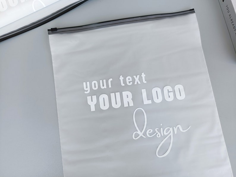 50 1000pcs Custom Packaging Bagsfrosted Zipper Bags With Etsy
