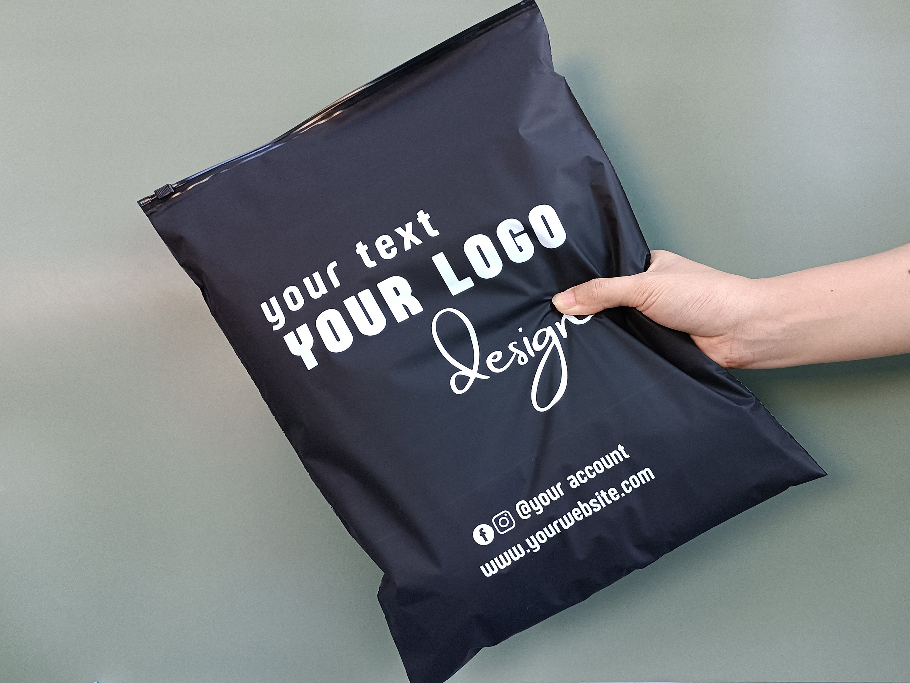 50 1000pcs Personalized Zip Lock Bags Add Your Own Text Clothing Bags
