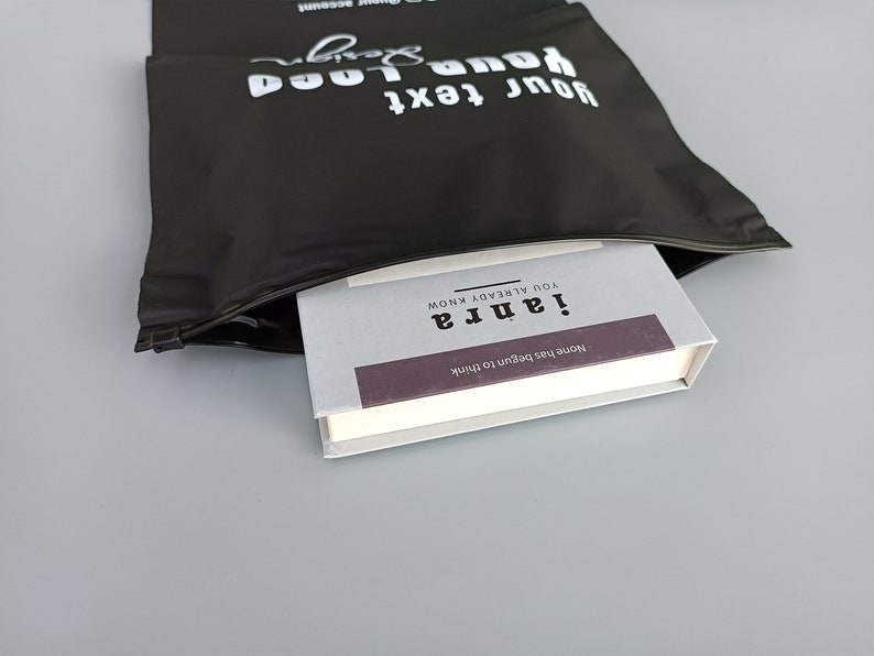 50-1000pcs Personalized Zip Lock Bags,add Your Own Text Clothing Bags ...