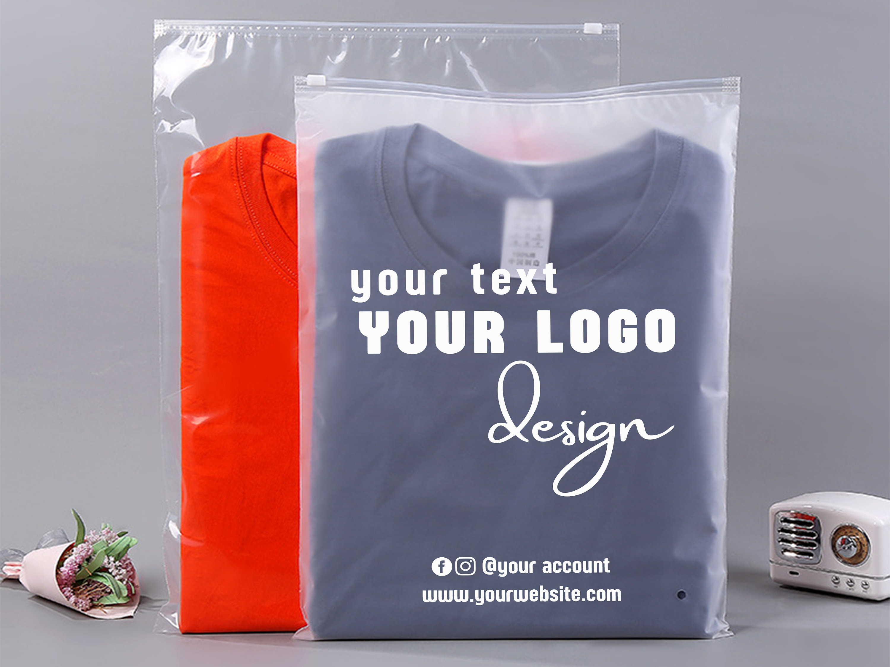 50 1000pcs Custom Frosted Zipper Bagsfrosted Zipper Bags With Etsy