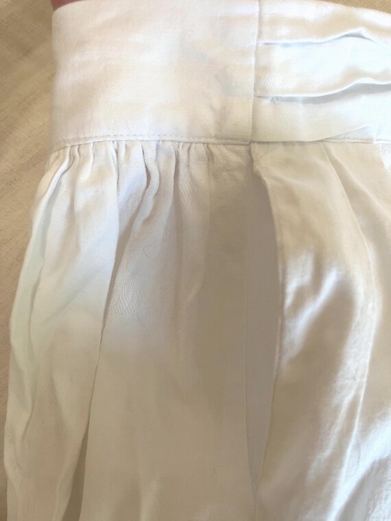 1980s White cotton Cottage Core Skirt - Gem