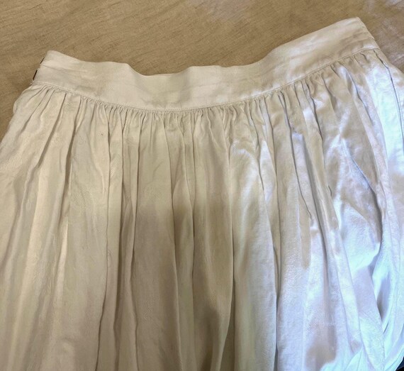 1980s White cotton Cottage Core Skirt - Gem