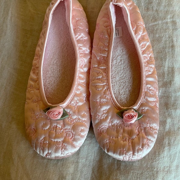 Satin Slippers - Etsy