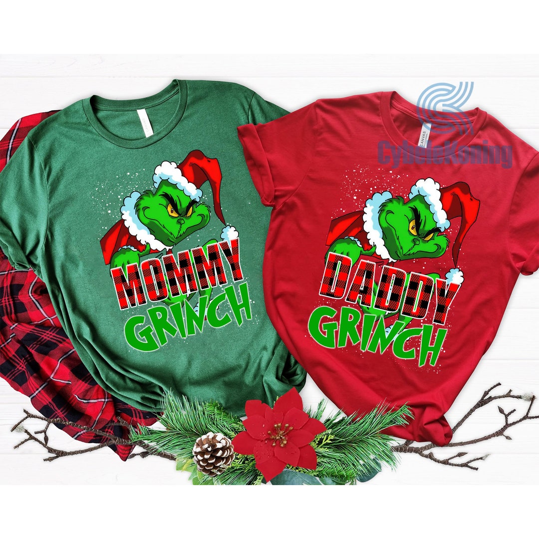 Mommy Daddy Grinch Matching Shirt Grinch Santa Shirt Daddy - Etsy