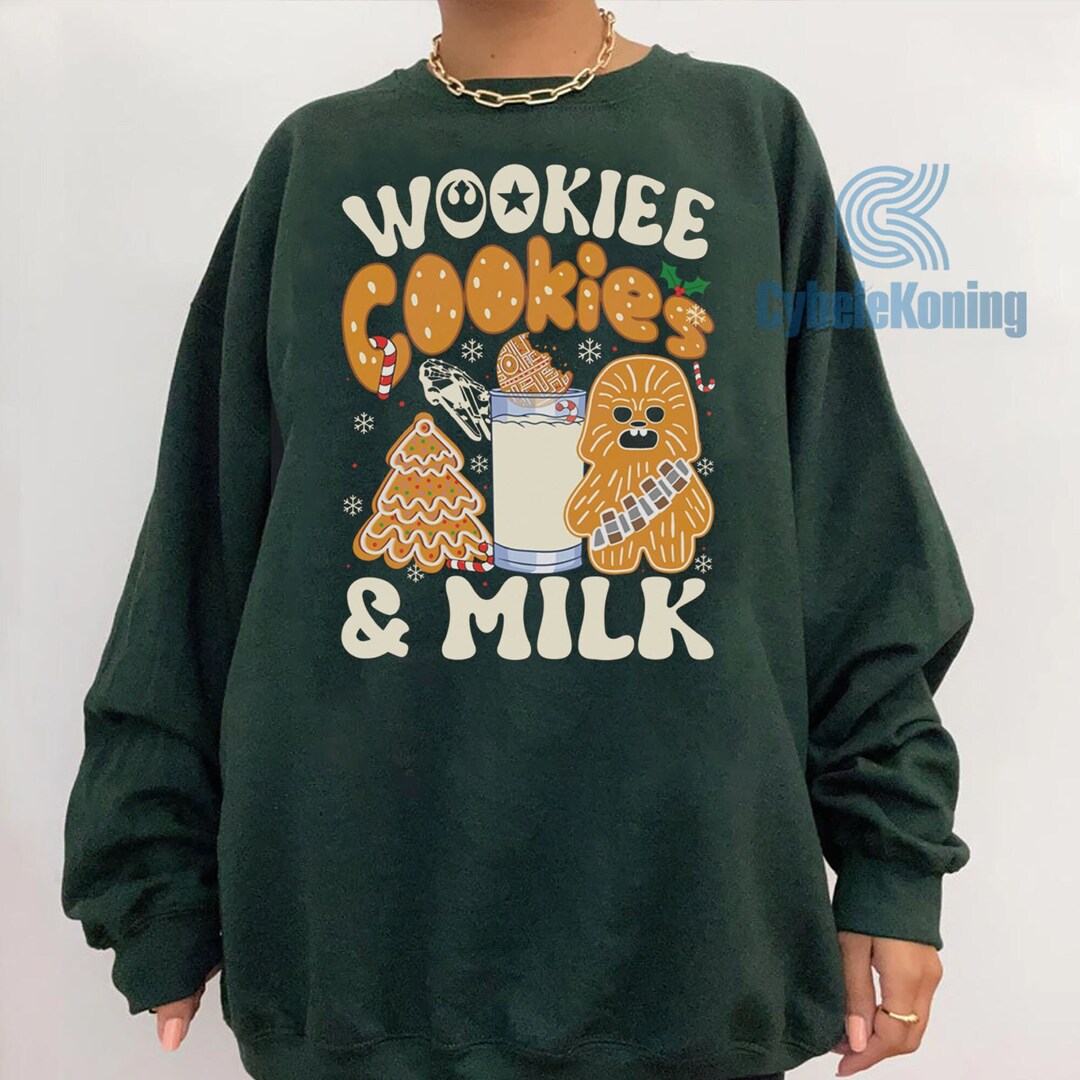 Wookiee Cookies and Milk Gingerbread Christmas Shirt Xmas - Etsy