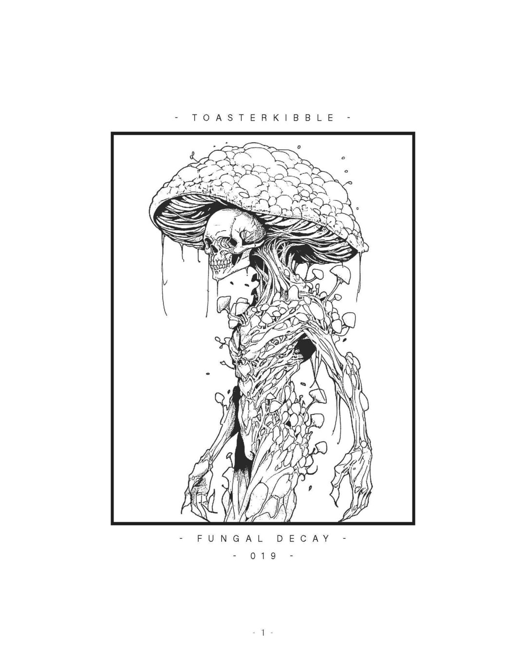 Fungal Decay Coloring Pack 15 Printable Pages PDF JPEG Instant Download ...