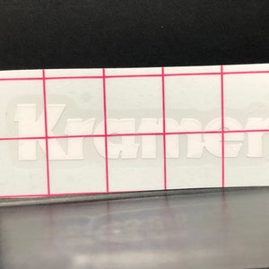 Kramer Headstock Logo - Premium Vinyl Guitar Project Replacement Black ...