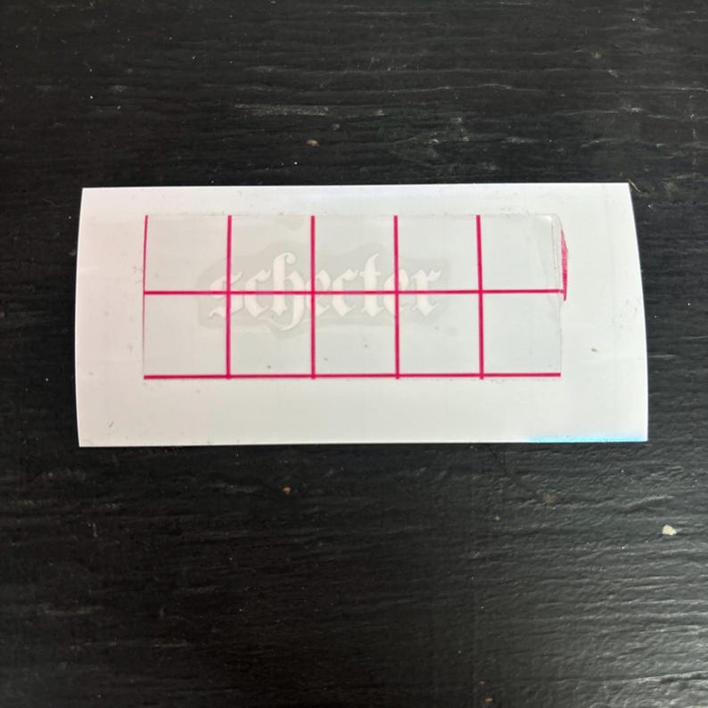 Schecter Headstock Logo Premium Vinyl Guitar Replacement Black White - Etsy