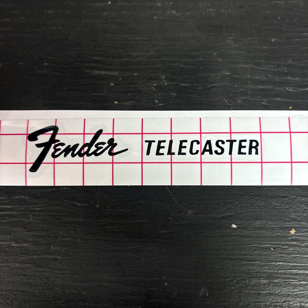 Fender Telecaster Headstock Logo - Premium Vinyl Guitar Project ...